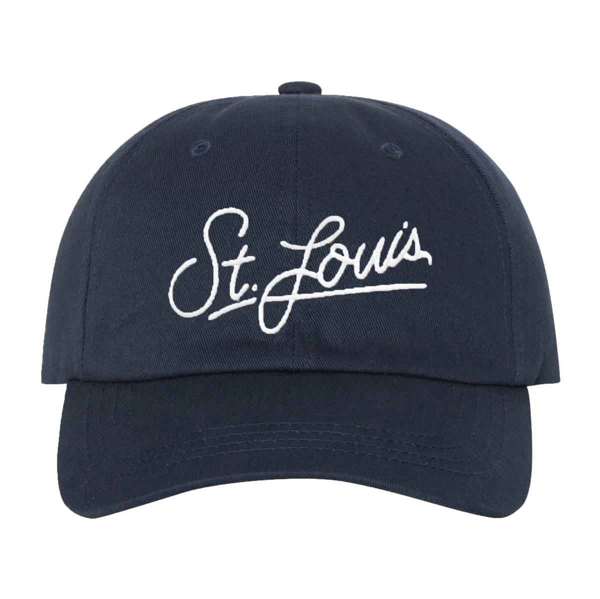 St. Louis Script Soft Style Hat - Navy – Procure Saint Louis