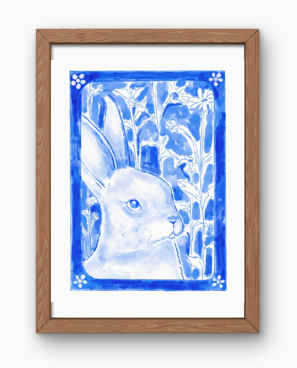 Blue Rabbit Print – Procure Saint Louis